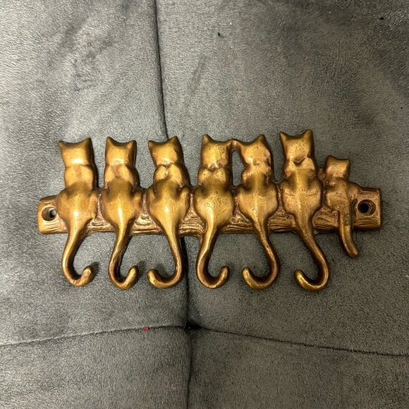Wall Decor | Brass Cats Keys Holder | Poshmark